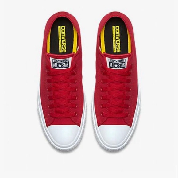 Converse | Shoes | Converse Chuck Taylor Low Top Redwhite Without Laces ...